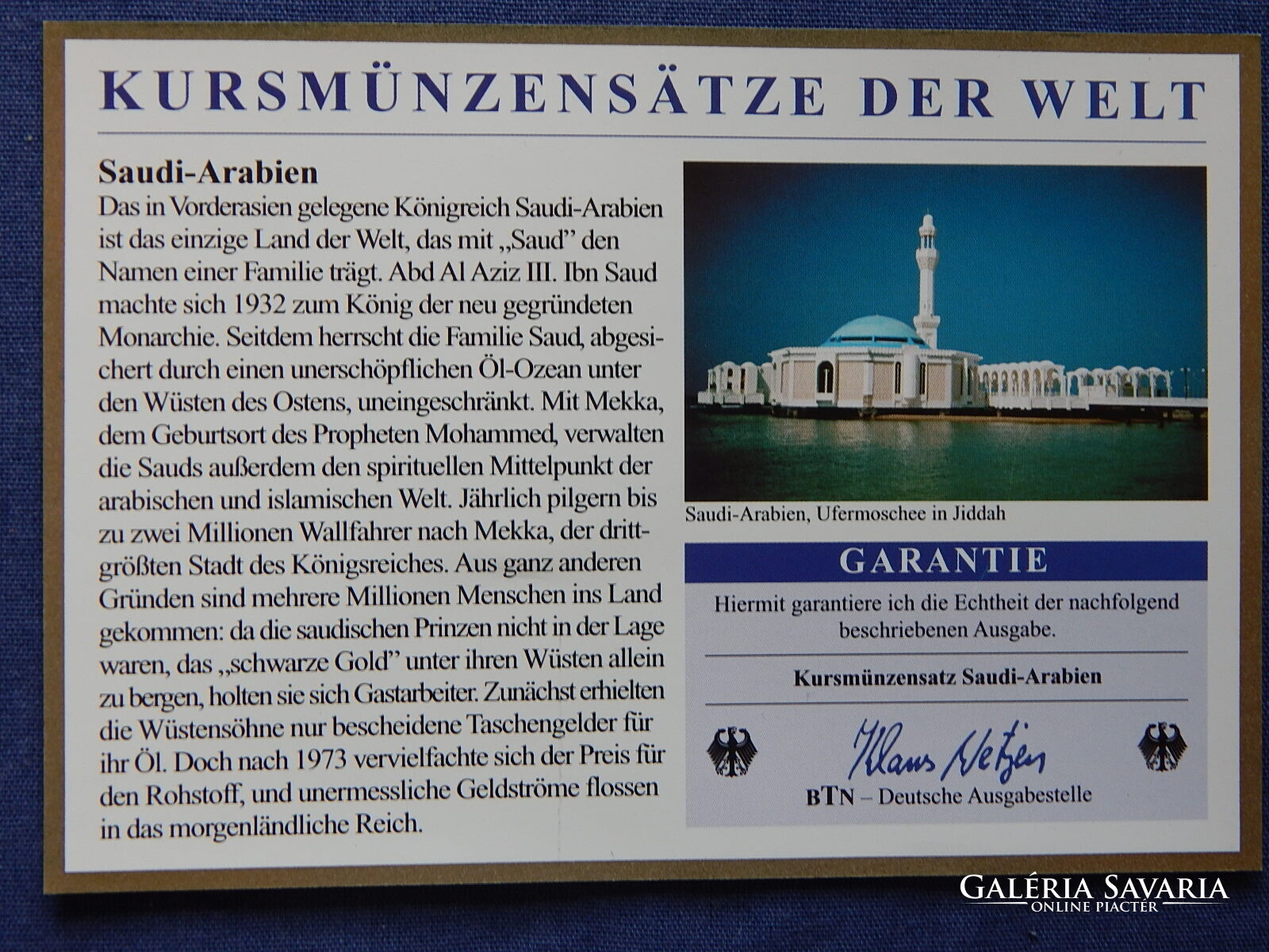 Szaúd-Arábia különböző évszámú forgalmi sor (6 db) 1 Hallala - 100 ...