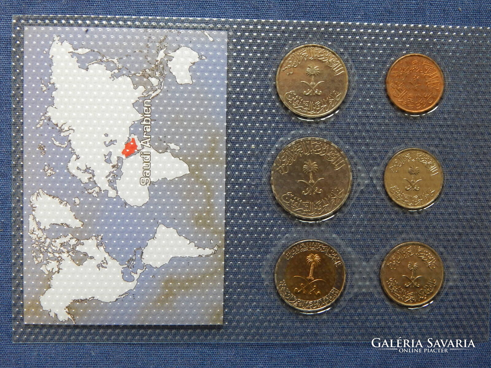 Szaúd-Arábia különböző évszámú forgalmi sor (6 db) 1 Hallala - 100 ...