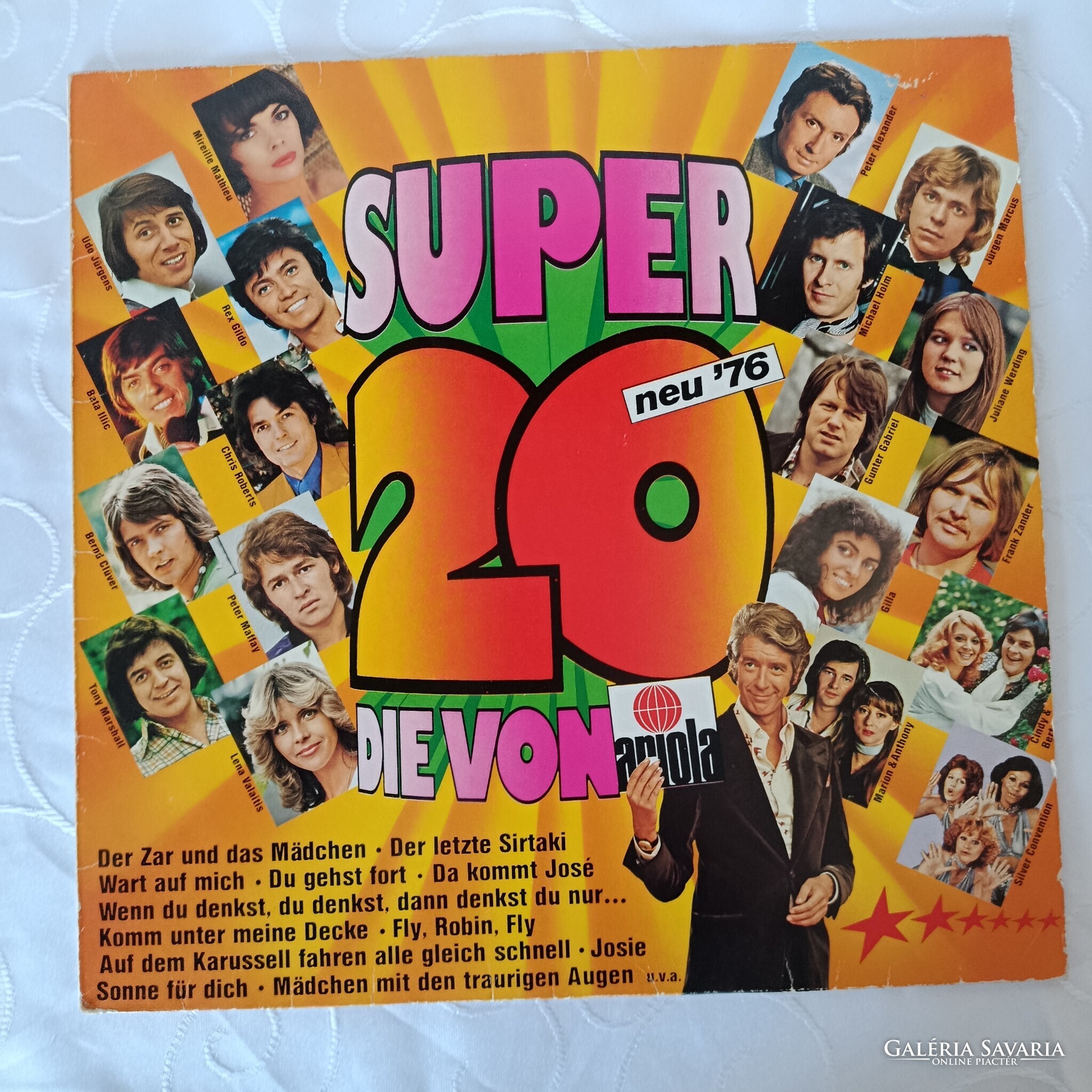 Super 20 - 20 Legnagyobb Sláger Bakelit Lemez (LP) - 1976 Ariola - Zene ...