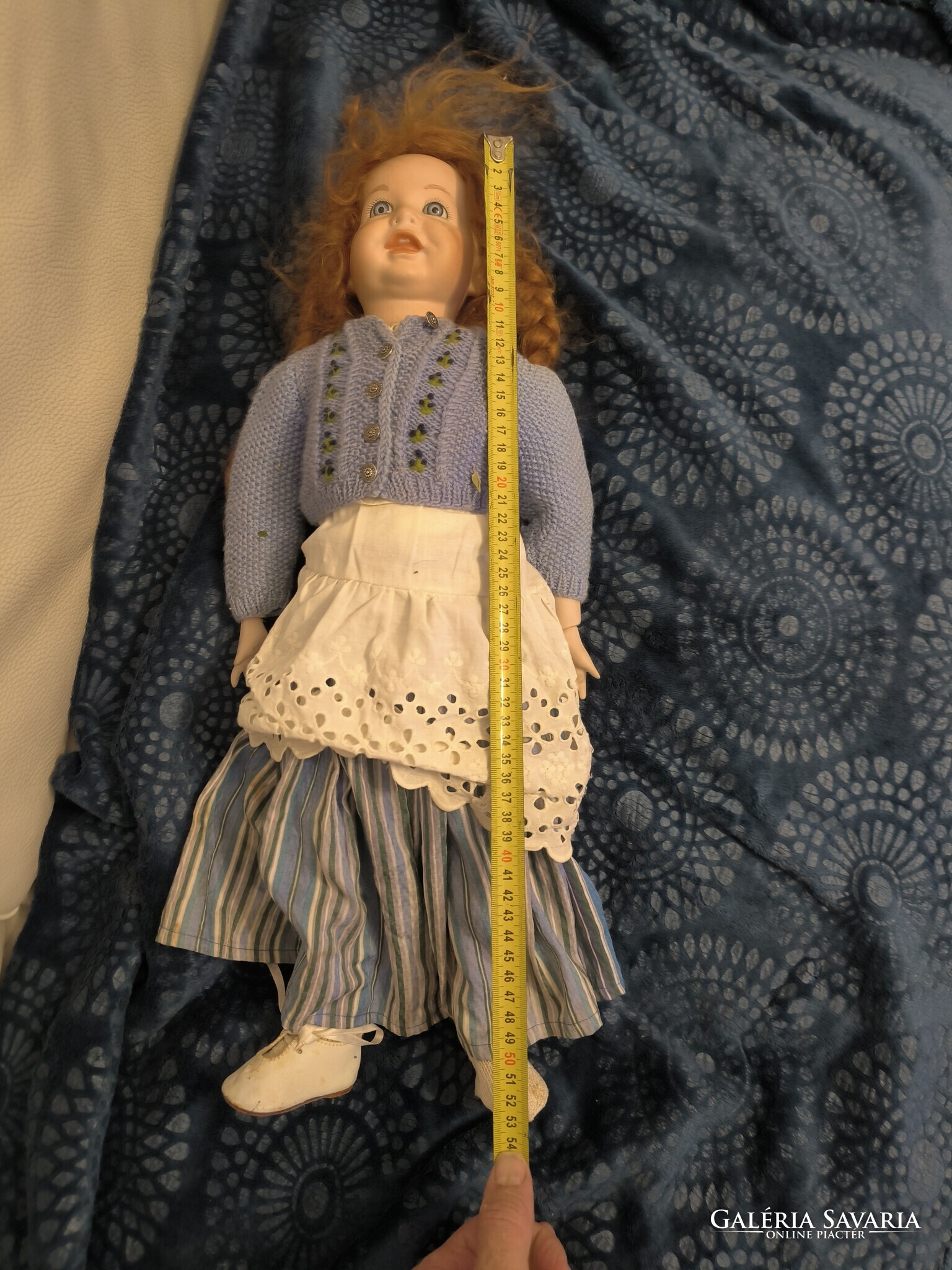Nagy méretű porcelán fejű és testű baba 54 cm. Simon &Halbig érdekes ...
