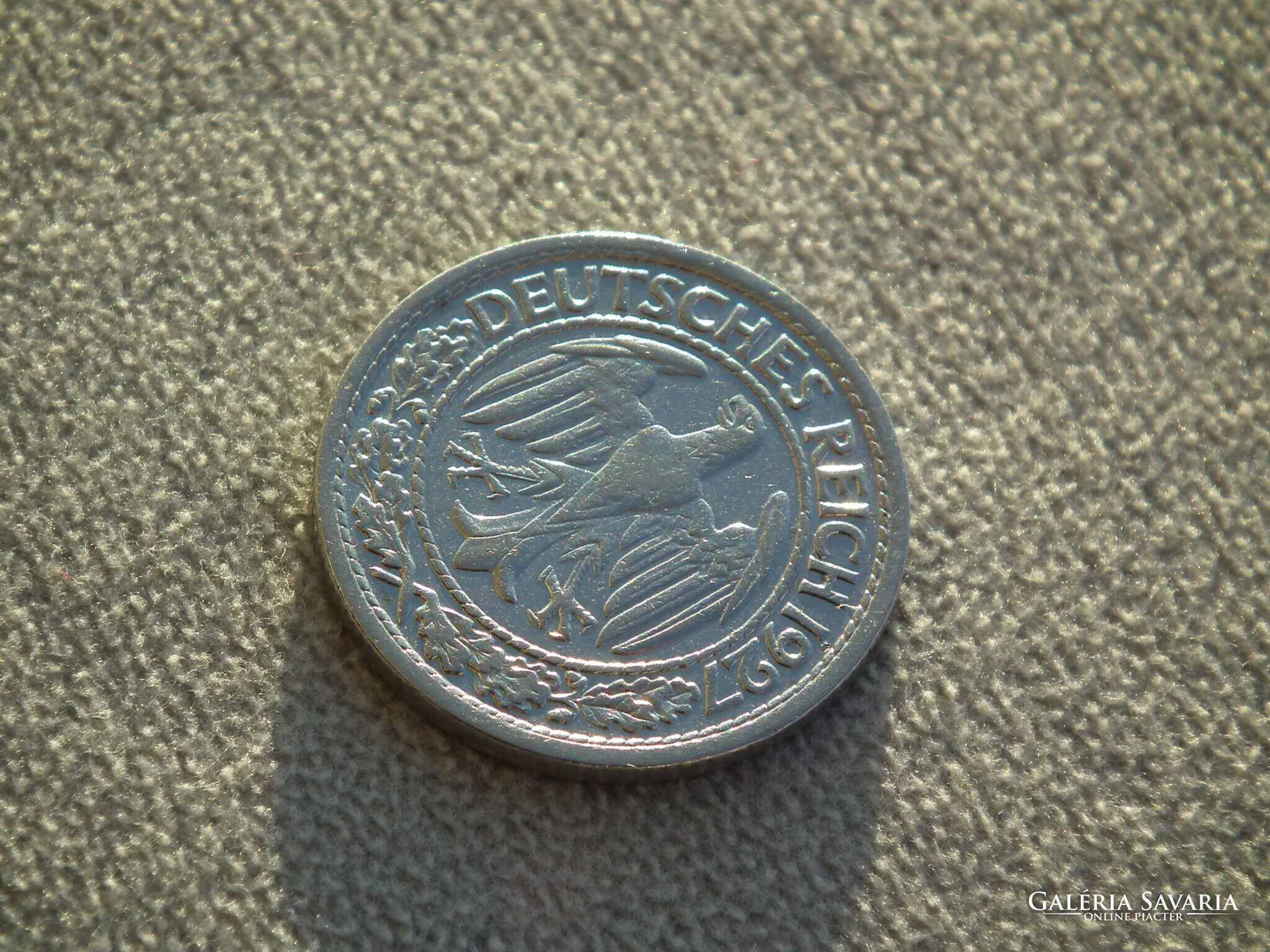 Németország, birodalmi nikkel 50 Pfennig (Reichspfennig), 1927 G ...