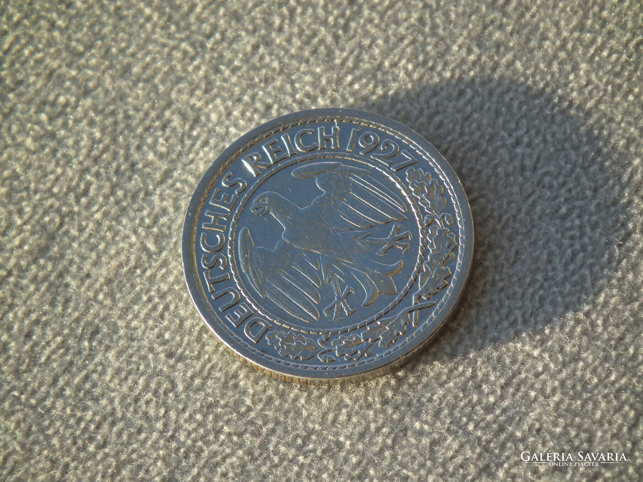 Németország, birodalmi nikkel 50 Pfennig (Reichspfennig), 1927 G ...