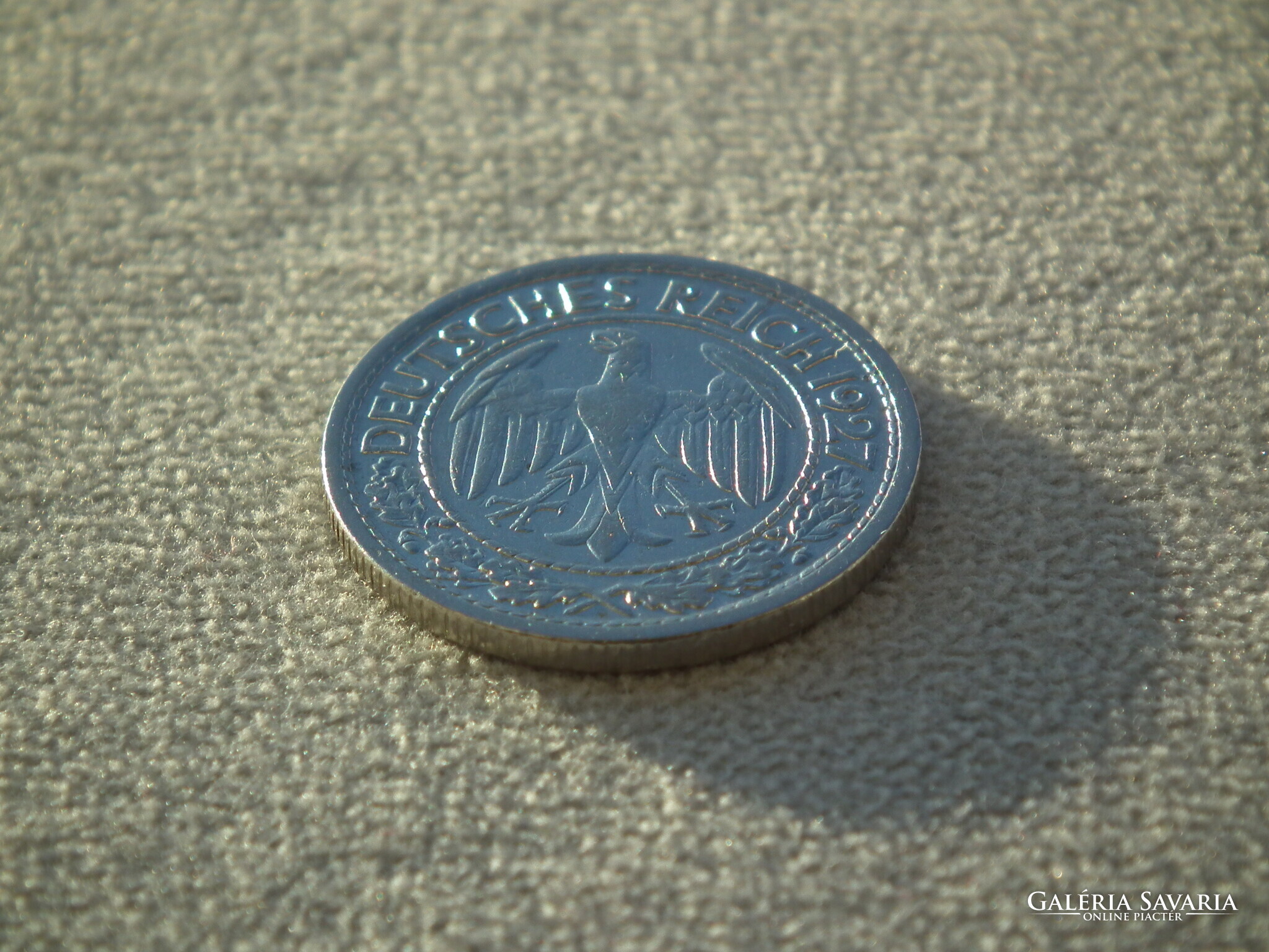 Németország, birodalmi nikkel 50 Pfennig (Reichspfennig), 1927 G ...