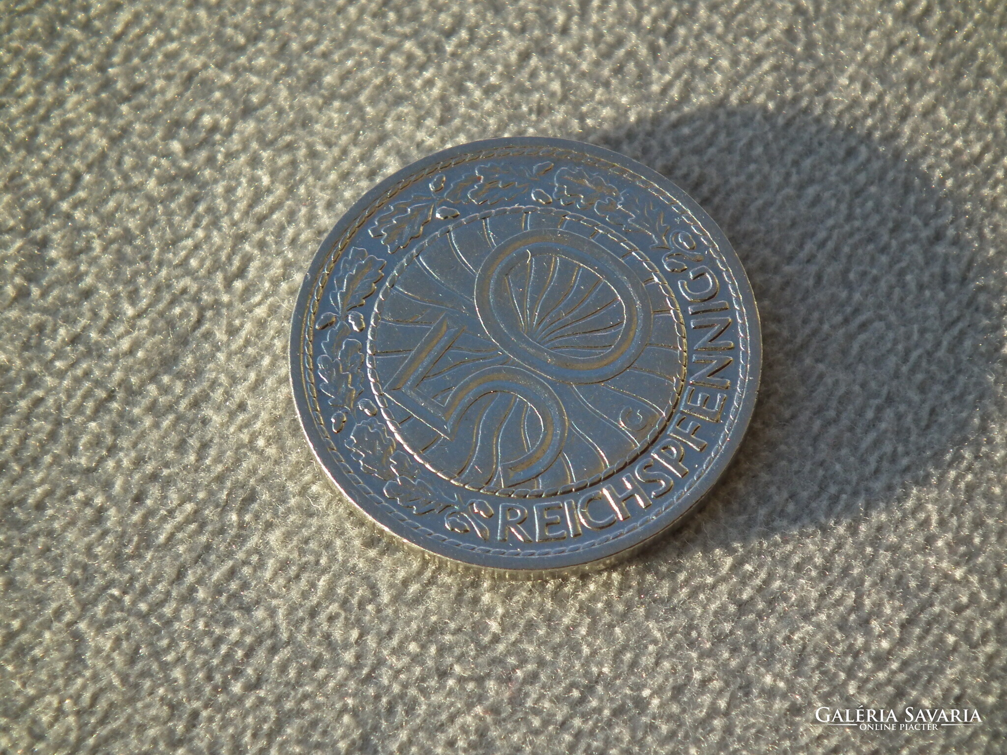 Németország, birodalmi nikkel 50 Pfennig (Reichspfennig), 1927 G ...