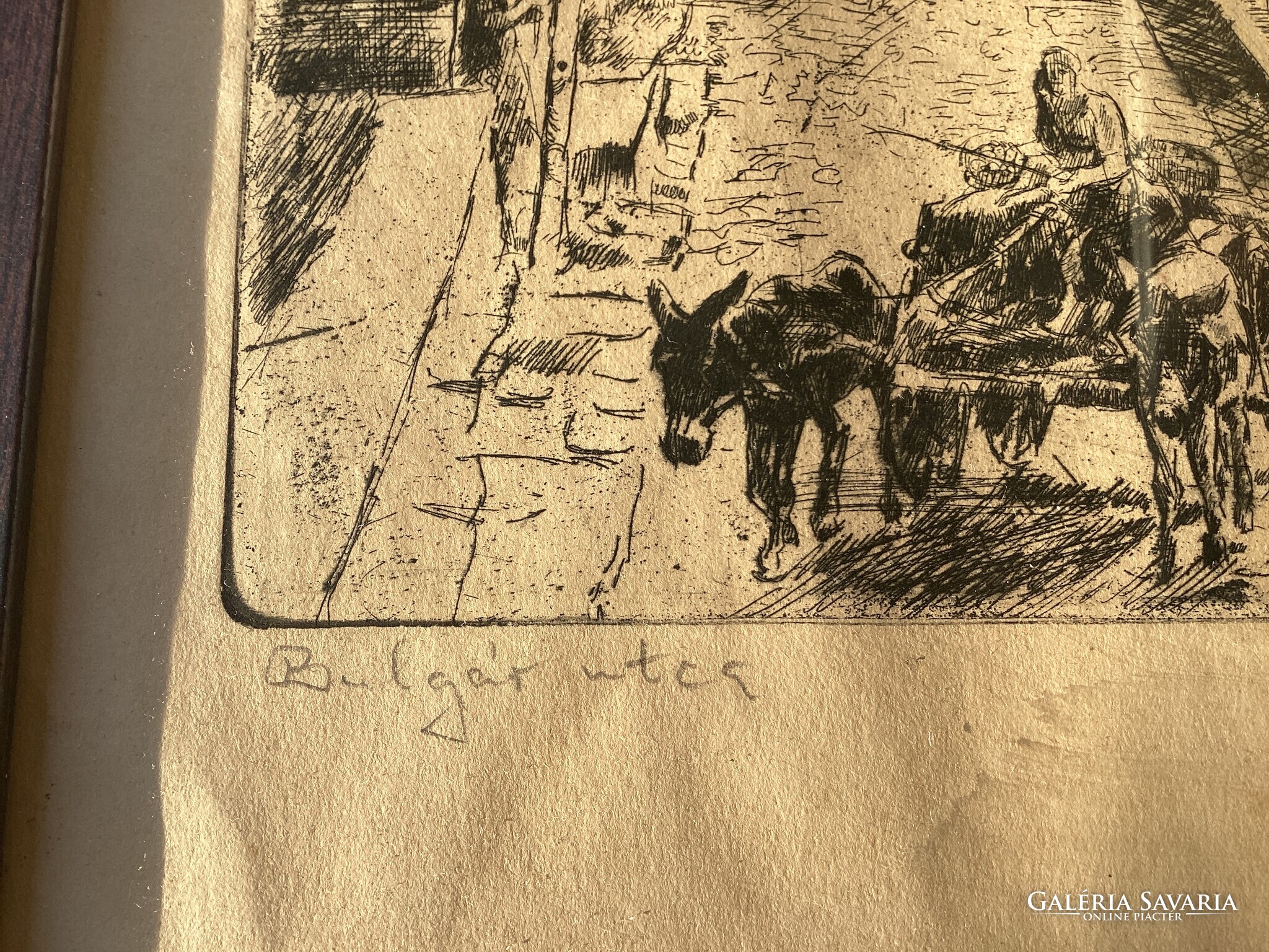 Aszódi Weil Erzsébet ( 1901 - 1976 ) Bulgár utca című rézkarca ...