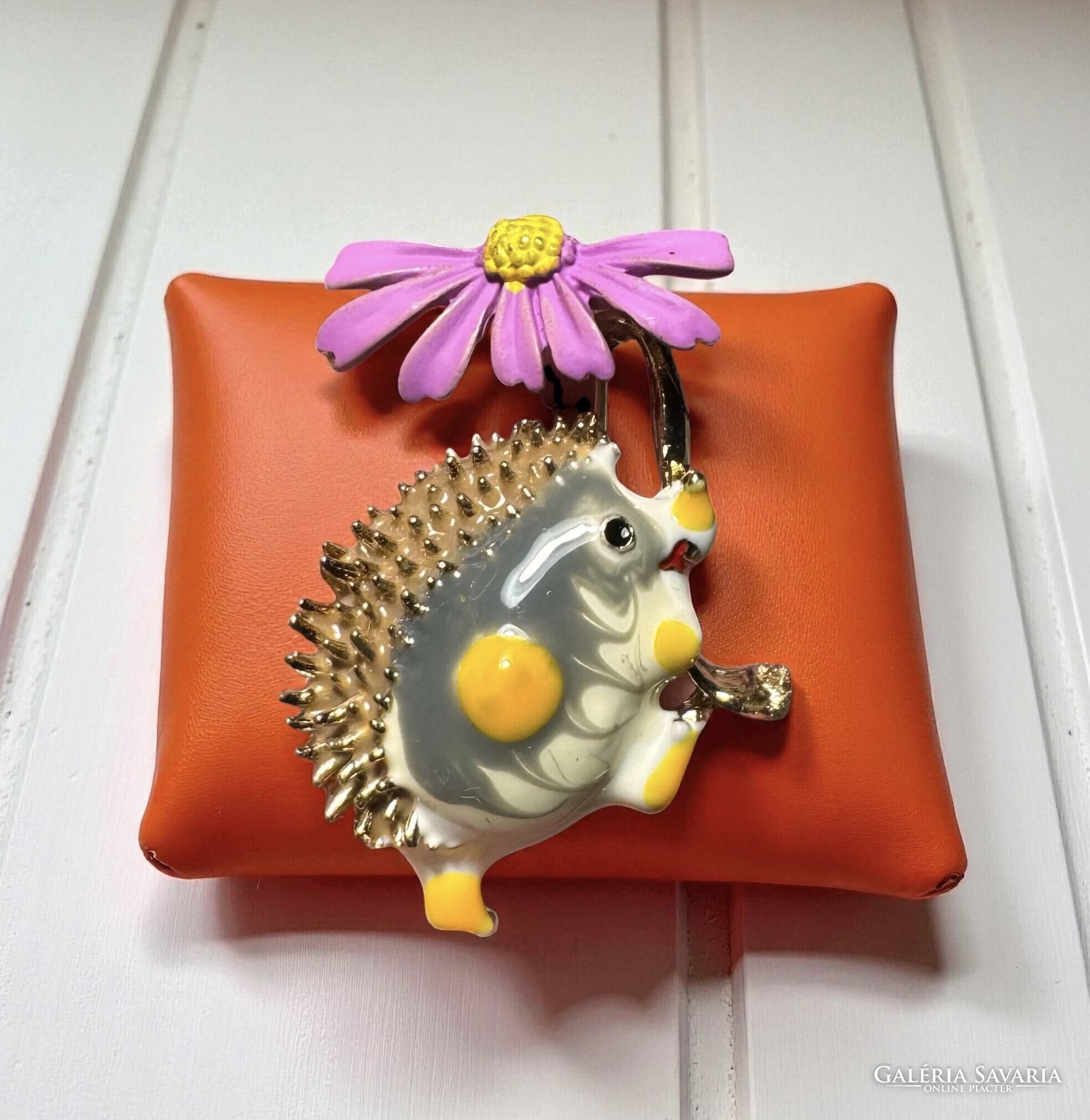 Sün - Retro BROSS az 1980-as évekből, gyönyörű elegáns kitűző, pin ...