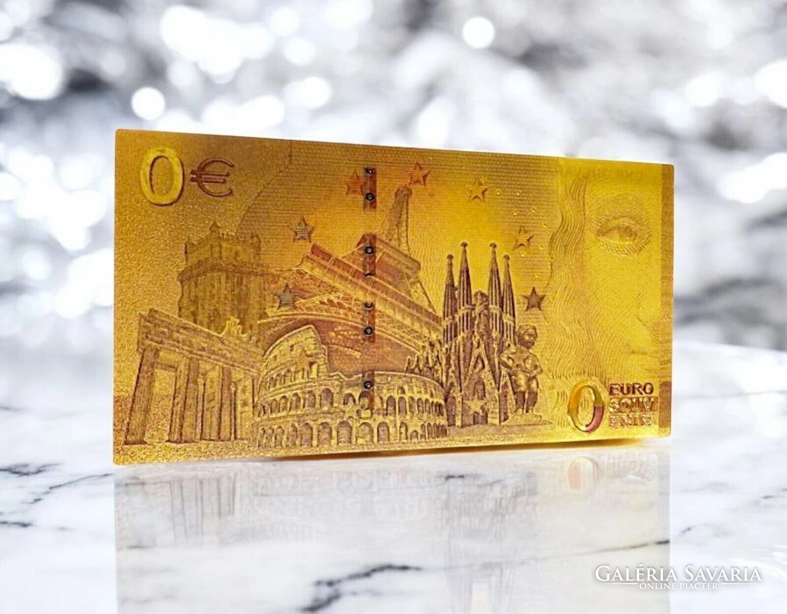 24k aranyozott TESZT EURO - CHE GUEVARA Gyűjthető arany PVC bankjegy ...