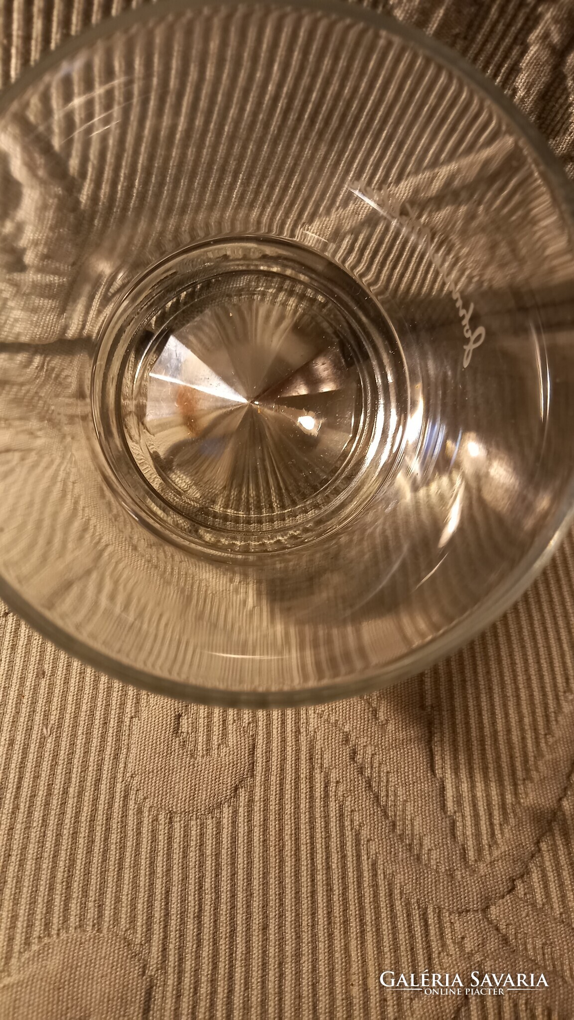 Vintage Johnnie Walker gravírozottt "Our Blend Cannot Be Beat" prizma ...