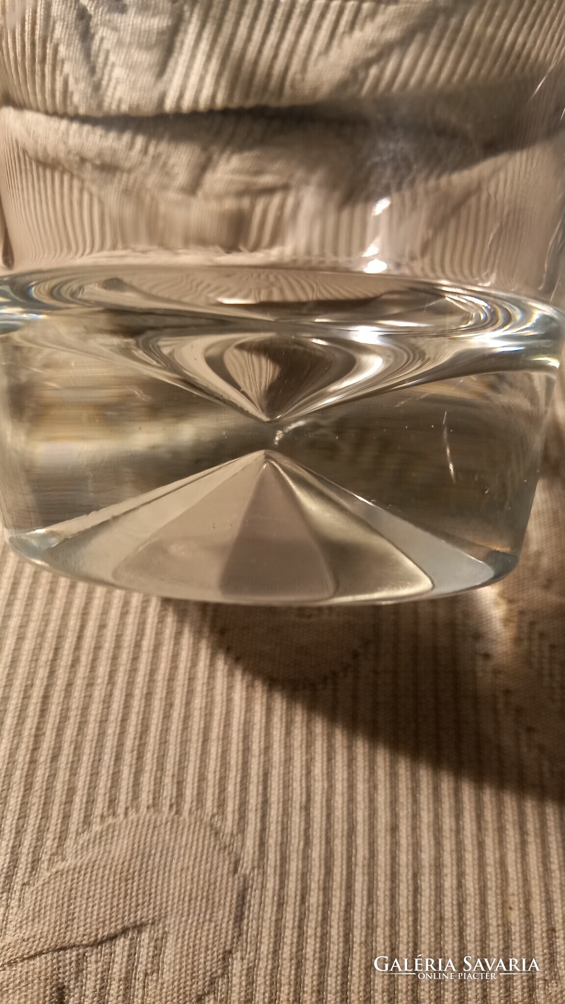 Vintage Johnnie Walker gravírozottt "Our Blend Cannot Be Beat" prizma ...