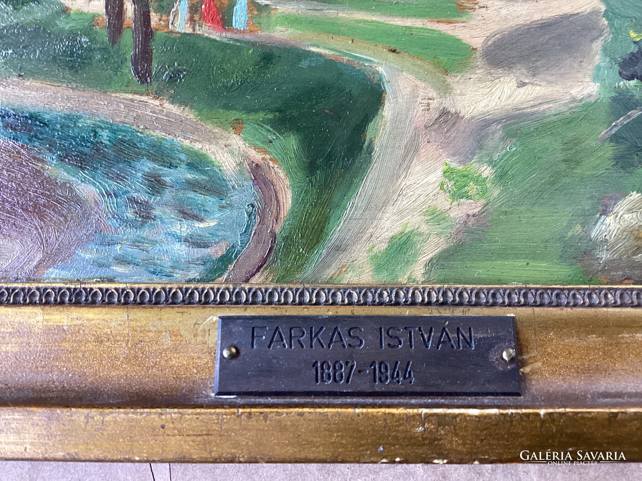 Farkas István - Falusi séta . - Festmény | Galéria Savaria online ...