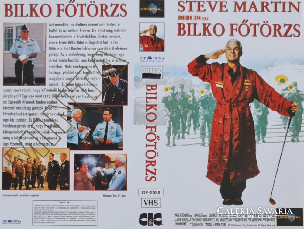 Bilko főtörzs című film VHS borítója - Minta - Gyűjtemény | Galéria ...