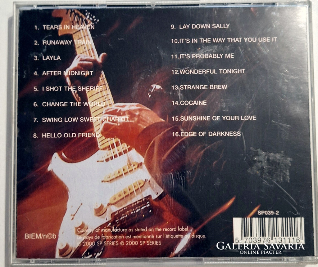 Eric Clapton (Tribute to the greatest hits - James Bander) zenei CD ...