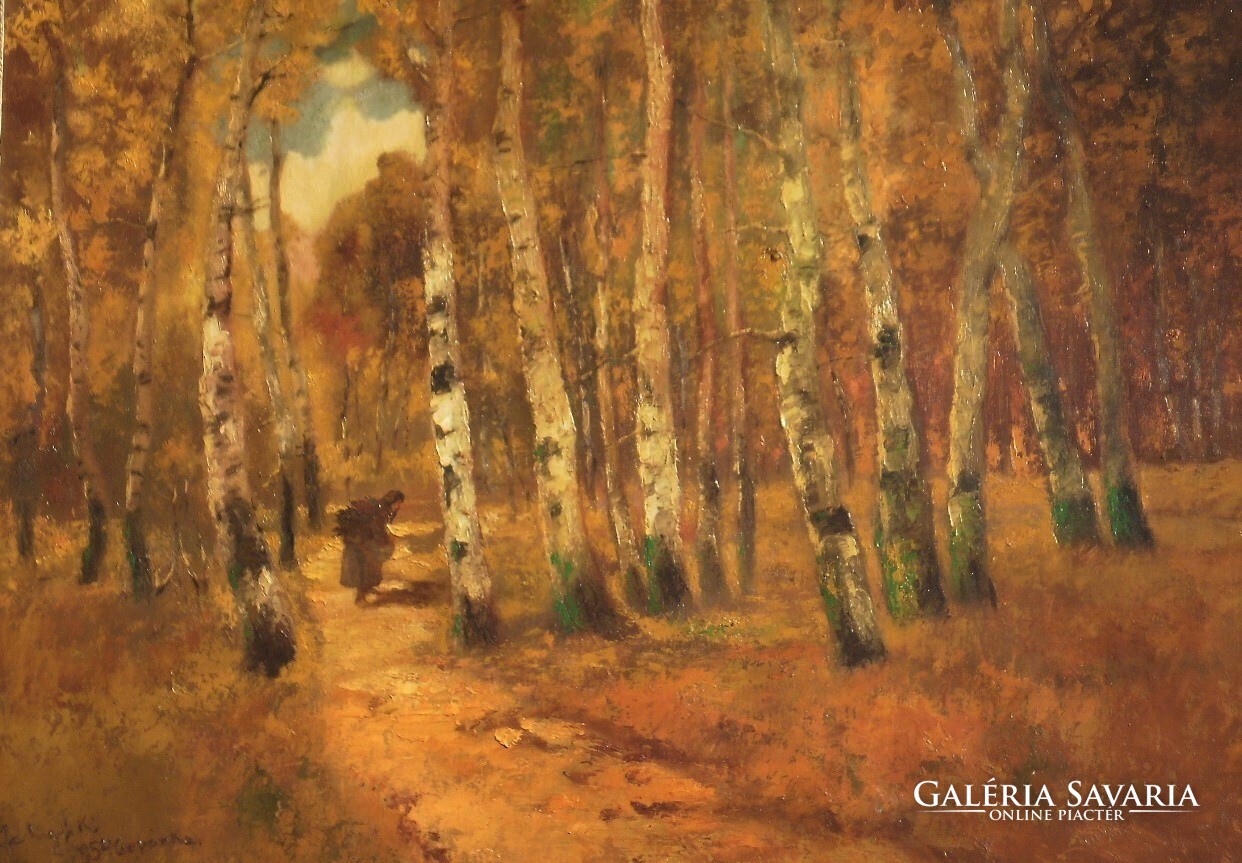 (N) Vitéz Sashegyi Kálmán (1886-) : Erdőben / Csobánka - Festmény ...