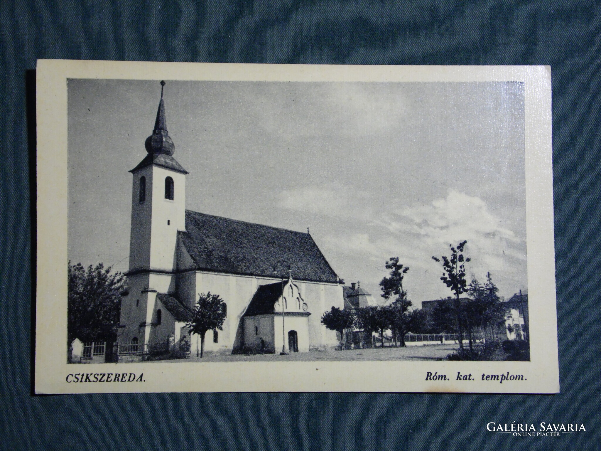 Képeslap,Románia,Miercurea Ciuc,Csíkszereda,Róm. kat. templom látkép ...