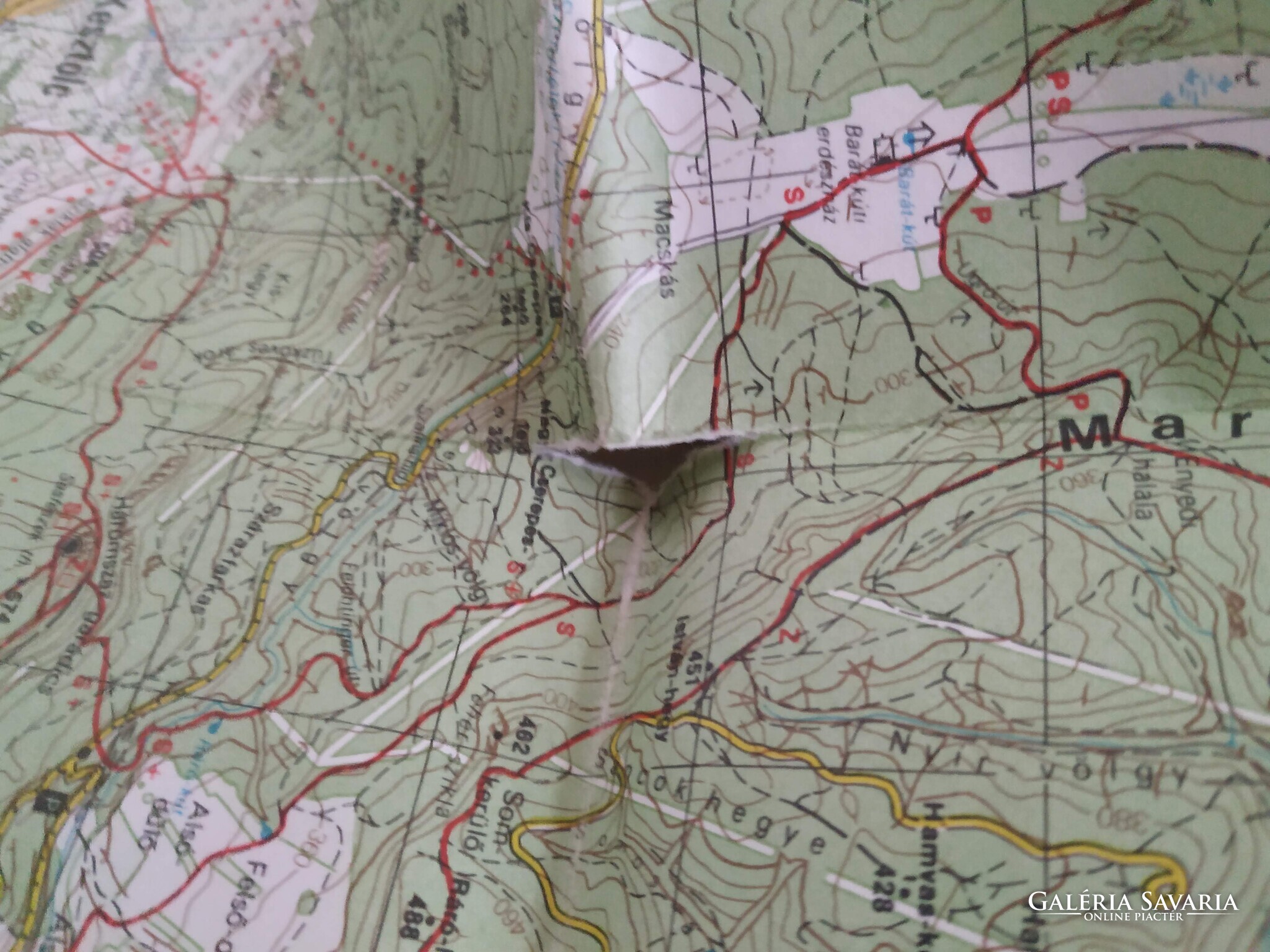 10 db retró turistatérkép, Mátra, Balaton, Bükk, Kőzeg, Börzsöny, Pilis ...