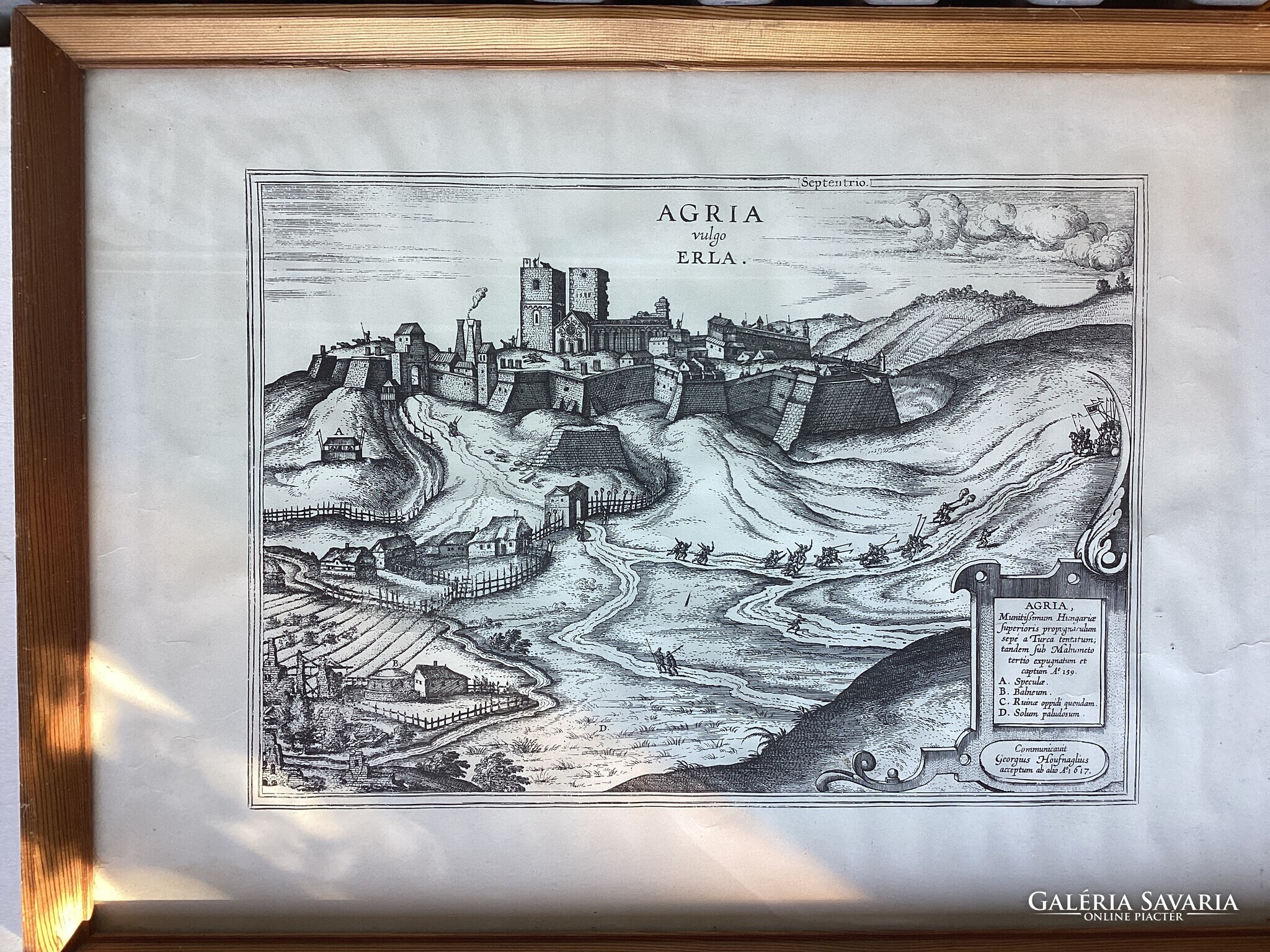 Jelzés nélkül: Agria vulgo Erla (Eger), régi metszet után készült ...