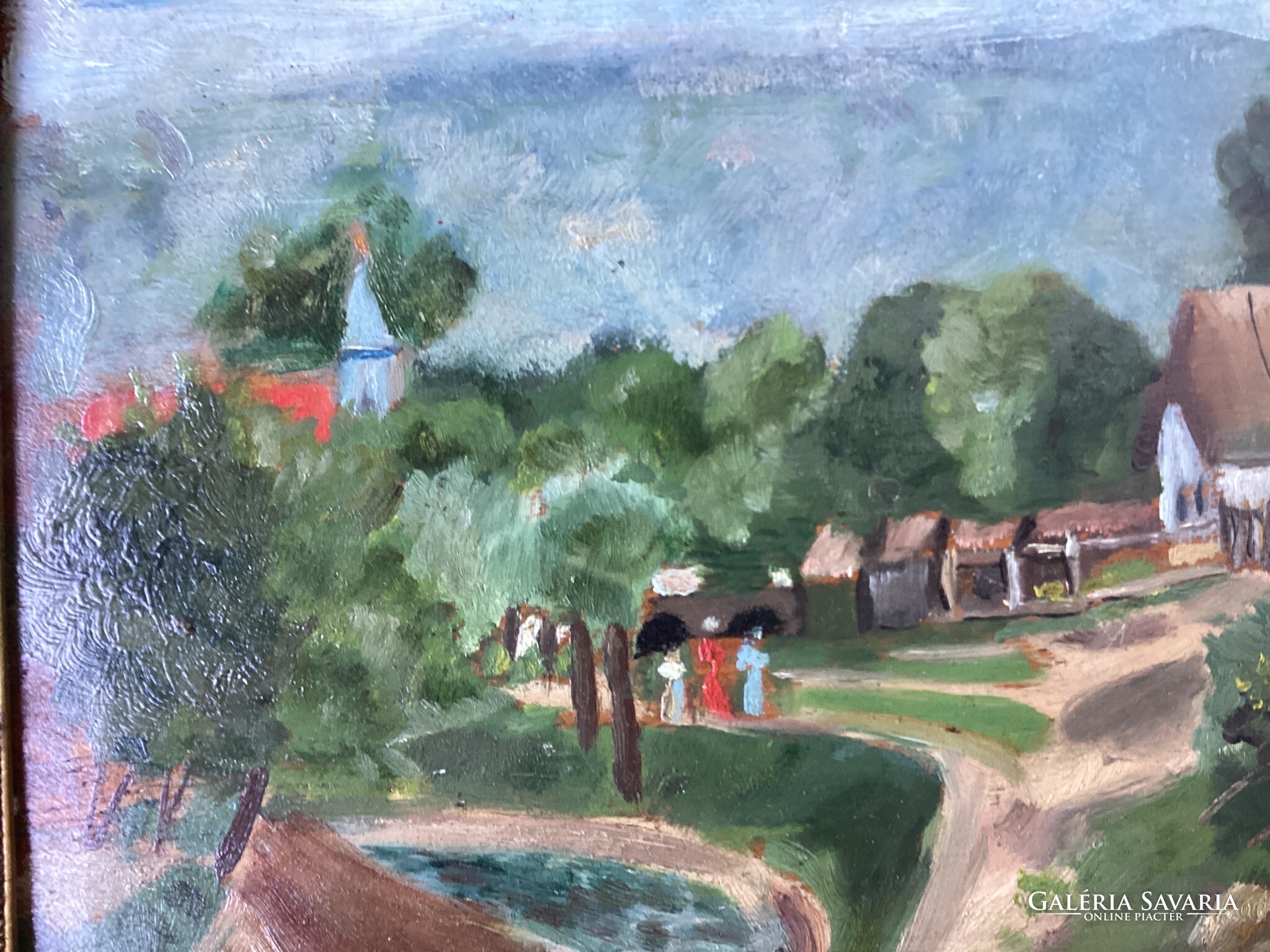 Farkas István - Falusi séta . - Festmény | Galéria Savaria online ...