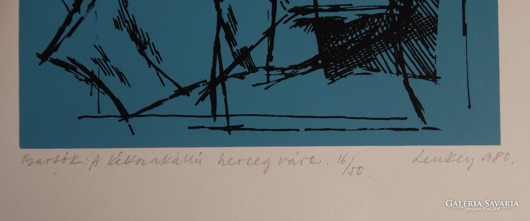 LENKEY ZOLTÁN : Bartók : A kékszakállú herceg vára - Kép, grafika ...