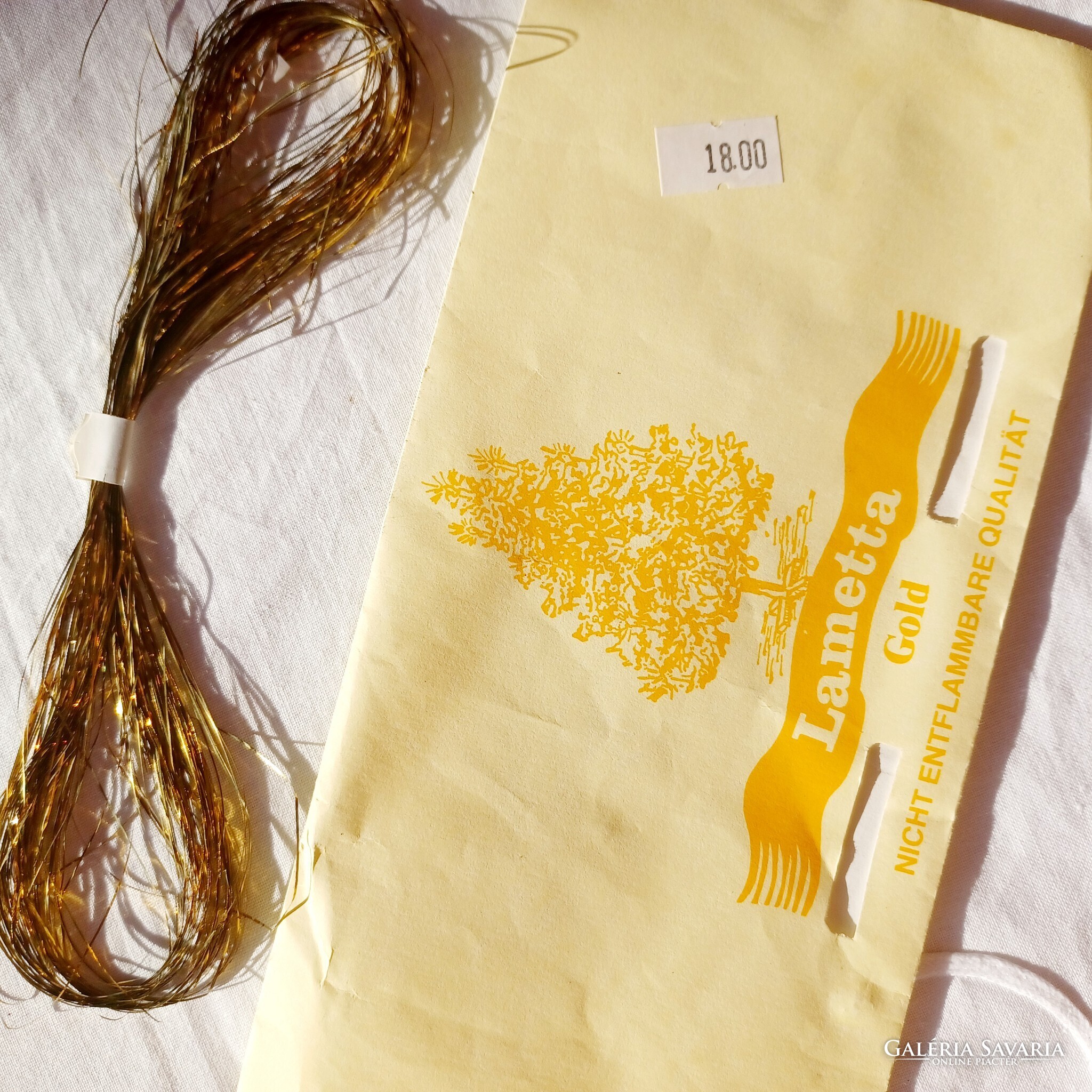 Régi osztrák óarany lametta karácsonyfadísz- retro, vintage - Otthon ...