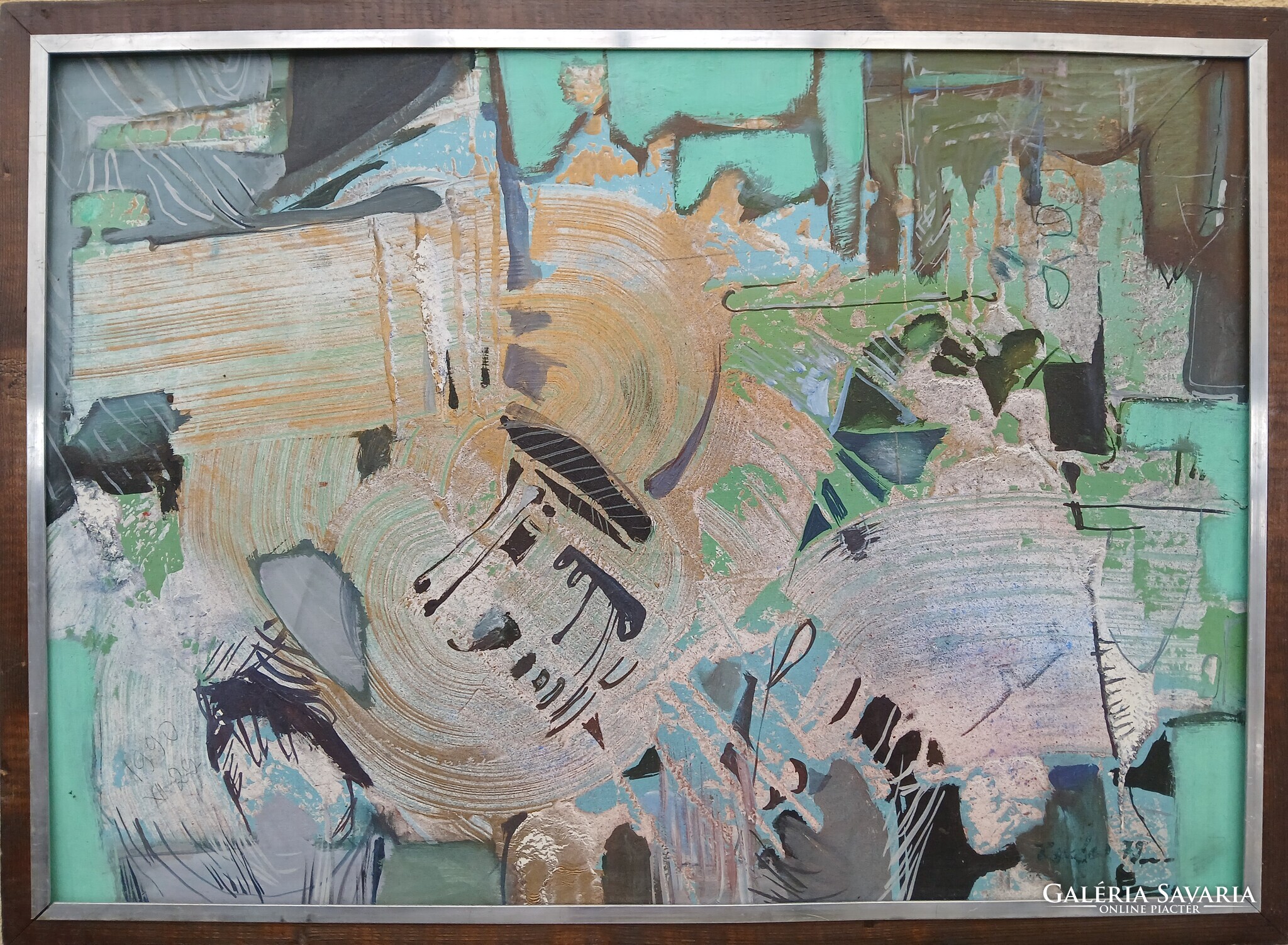 TAKÁCS KLÁRA ABSZTRAKT "KIS KOMPOZÍCIÓ" FESTMÉNYE - Festmény | Galéria ...