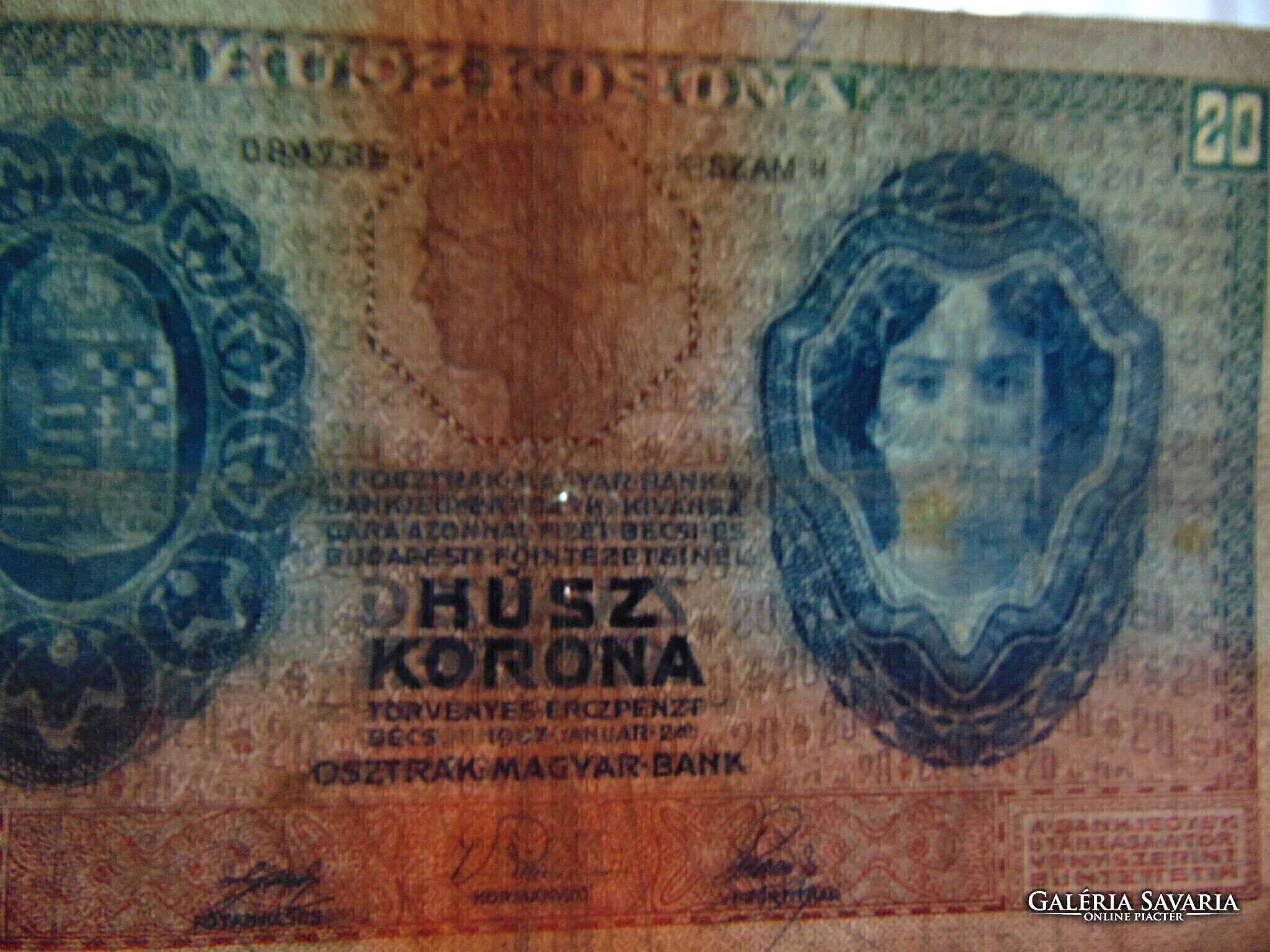 20 korona 1907 Ritka bankjegy ! - Numizmatika, Pénz, Érme | Galéria ...