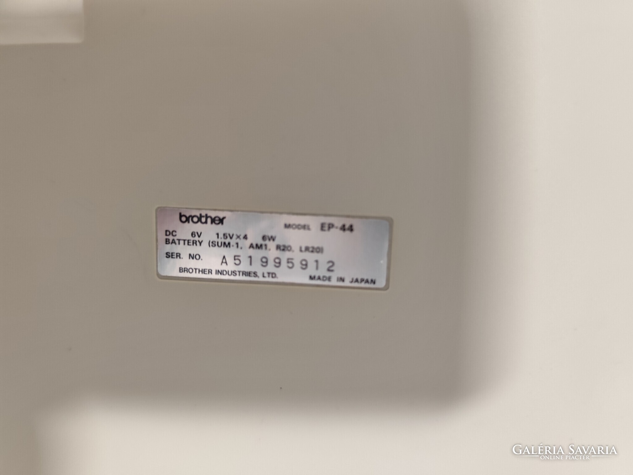 Brother EP44 hordozható elektronikus írógép nyomtató szövegszerkesztő ...