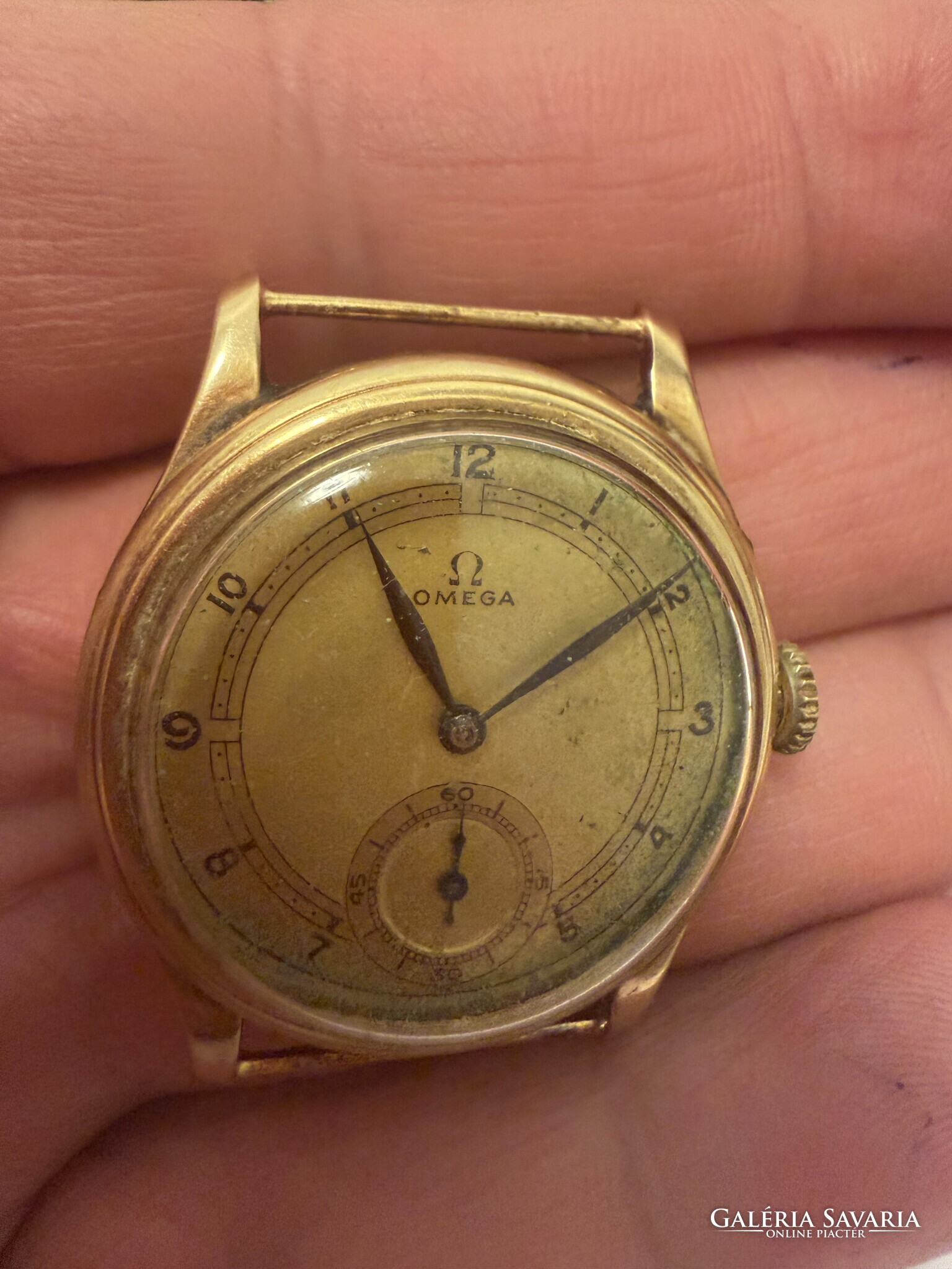 1950-es évekbeli 14 kr arany omega óra eladó eredeti állapotban!Ara:360 ...