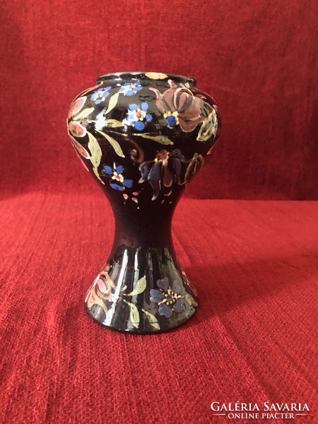 Weigert Pál fazekas art deco kerámia váza rátétes diszitéssel, 22 cm ...