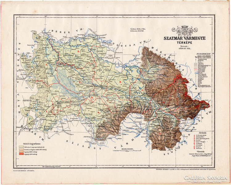 Ázsia állatföldrajzi térkép 1928, magyar nyelvű, 28 x 41 cm, állat, hal ...