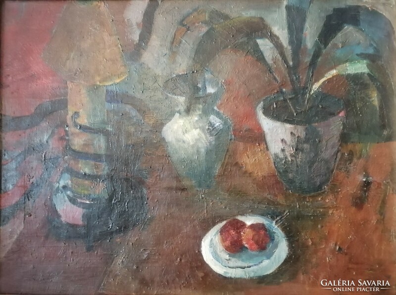 Rezes Molnár Lajos (1896-1989) : Szigligeti tavasz - Festmény | Galéria ...