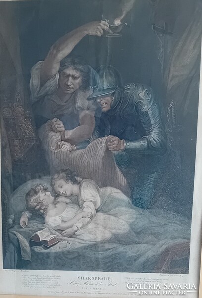 Robert Thew metszet : Shakespeare : III Richard drámájának szinházi ...