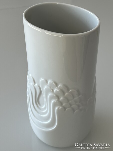 Rosenthal fehér porcelán váza, Tapio Wirkkala tervezése a Thomas ...