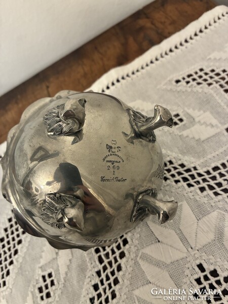 James Dixon & Sons „Cornish Pewter” teás–kávés készlet – Sheffield ...