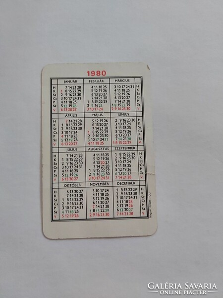 ÁFOR kártyanaptár 1980 - Használja ki az M-SE olajok maximális ...